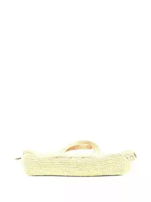 Saint Laurent Icare Shopping Raffia Maxi Tote Bag - Neutrals