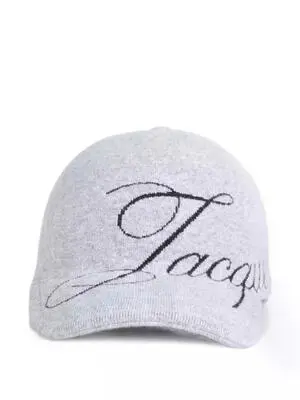Jacquemus The Atelier Logo-embroidered Baseball Cap - Grey