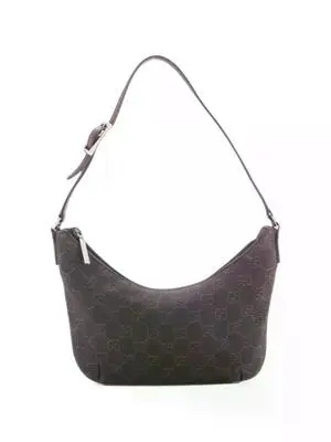 Gucci Vintage Pochette Shoulder Bag Gg Canvas Small Hobo Bag
