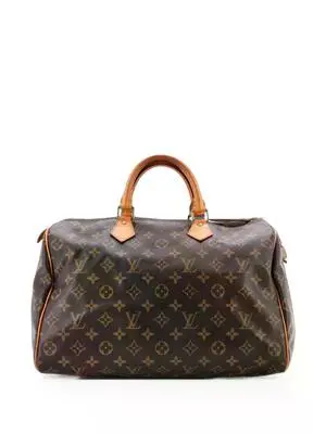 LOUIS VUITTON Speedy Handbag Monogram Canvas 35 Satchel