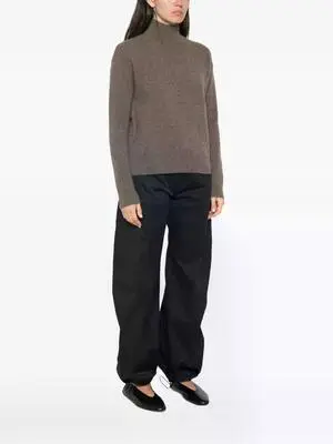 Max Mara Nocino Mock-neck Ribbed-trim Sweater