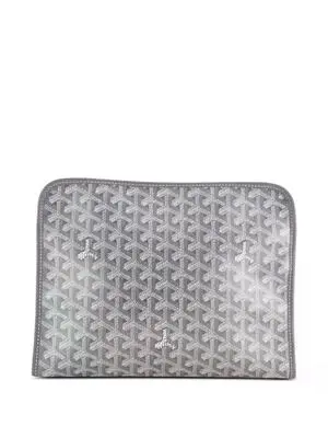 Goyard Jouvence Toiletry Coated Canvas Gm Pouch - Grey