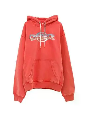 Casablanca Logo-print Organic Cotton Hoodie - Red