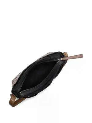 Malìparmi Die-cut Leather Shoulder Bag - Brown