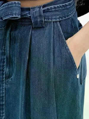 MOS MOSH Mmkoda Dinem Belted Pleated Midi Skirt
