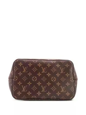 LOUIS VUITTON Neonoe Handbag Monogram Canvas With Leather Mm Bucket Bag - Red