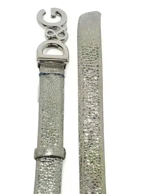 Dolce & Gabbana Logo Plaque Belt - Silver