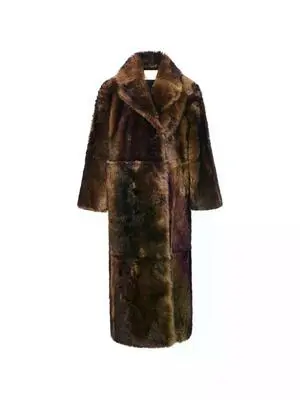 YVES SALOMON Fur-effect Shearling Coat