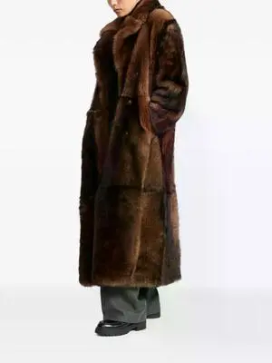 YVES SALOMON Fur-effect Shearling Coat