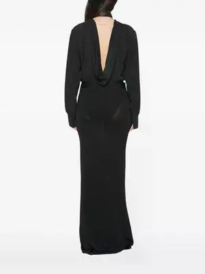 AMAZUIN Keila Draped Wrap-style Body Suit