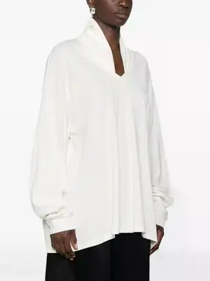 VIKTORIA CHAN Inez Shawl-collar Sweater - Neutrals