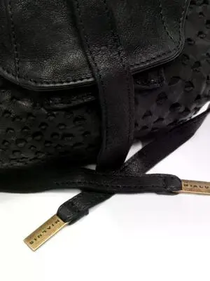MIALUIS Mini Do Taipan Pleated Leather Shoulder Bag