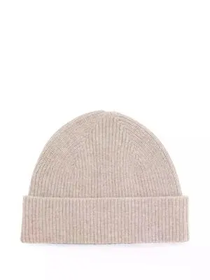 Zegna Oasis Cashmere Beanie Hat - Neutrals