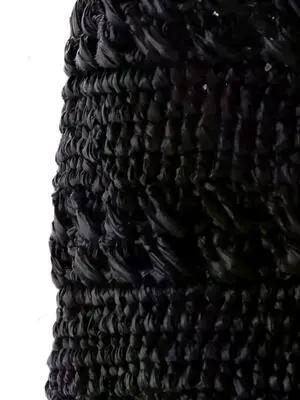 Saint Laurent Panier Monogram Basket Shopper Raffia Medium Tote Bag