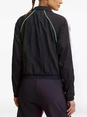 Adidas Side-stripe Zip-up Sweatshirt - Black