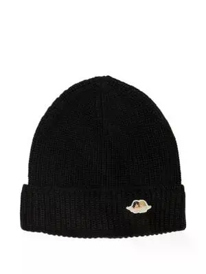 Fiorucci Angels Patch Beanie - Black