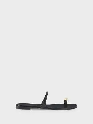 GIUSEPPE ZANOTTI Ring Flat Sandal