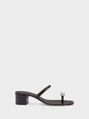 GIUSEPPE ZANOTTI Icon Ring Sandal - Black