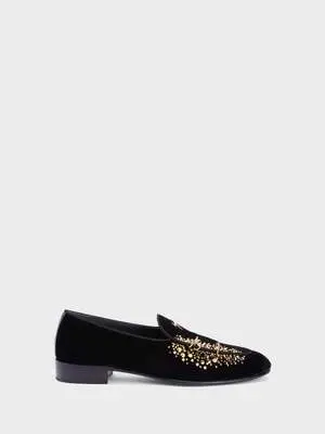 GIUSEPPE ZANOTTI Alvaro Studs Loafer - Black