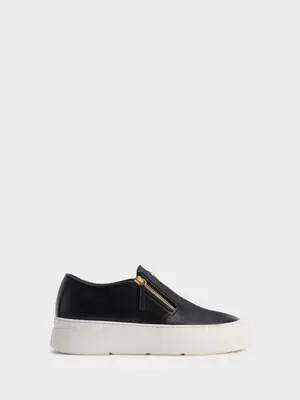 GIUSEPPE ZANOTTI Gz Mike Zip Sneaker - Black