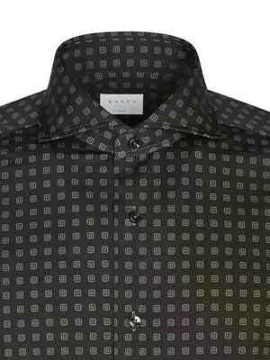 XACUS Geometric-print Shirt