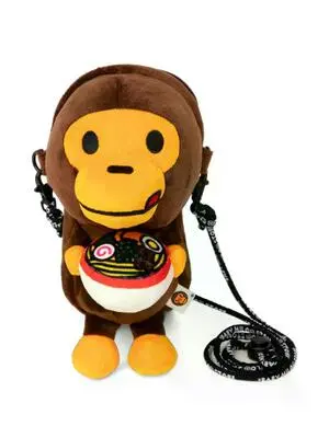 A BATHING APE Baby Milo Plush Phone Bag