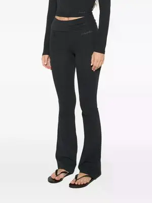 Sporty & Rich Benedetta Logo-print Flared Trousers