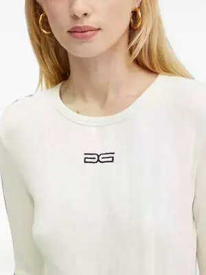GESTUZ Embroidered-logo T-shirt