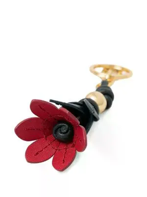 Furla Floral-pendant Leather Keyring