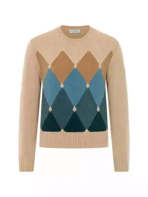 BALLANTYNE Argyle-knit Sweater - Neutrals