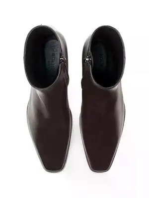 SCAROSSO Ambra Square-toe Ankle Boots