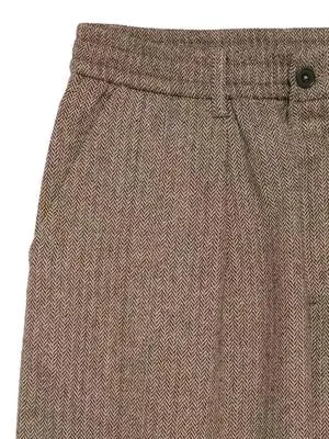 Universal Works Herringbone Pleated Trousers