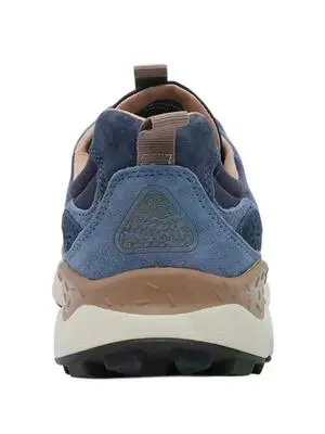 FLOWER MOUNTAIN Yamano 3 Suede-panelled Sneakers - Blue