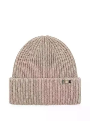 Fedeli Norge Ribbed-knit Beanie Hat Brown