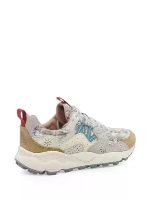 FLOWER MOUNTAIN Yamano 3 Bouclé-panelled Suede Sneakers