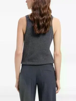 Elie Saab Lace-insert Knit Top
