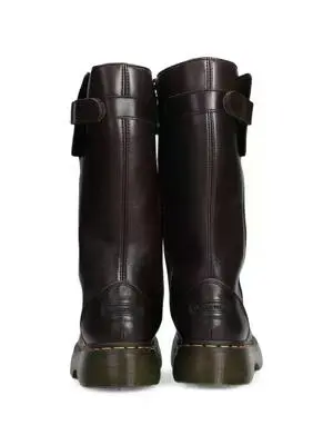 Dr. Martens Buzz Hi Gloss Buckle-detail Knee-high Boots