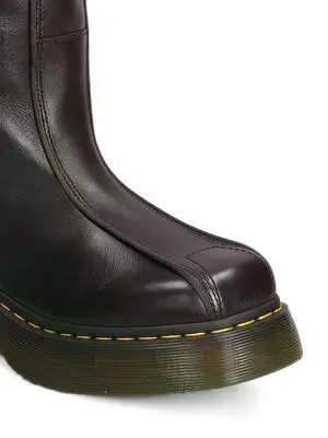 Dr. Martens Buzz Hi Gloss Buckle-detail Knee-high Boots
