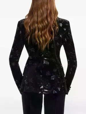 Elie Saab Sequin-embellished Embroidered Blazer