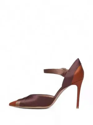 GIANVITO ROSSI Pointed-toe Buckled Heeled Pumps