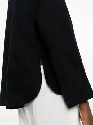ALLUDE Mock-neck Dropped-shoulder Sweater