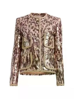 Elie Saab Sequin-embroidered Tweed Jacket - Neutrals