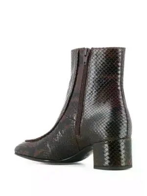 TASSINARI Wanda Python-effect Ankle Boots