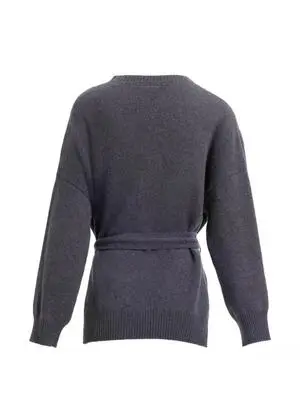 Elie Saab Lace-panel Belted Cardigan