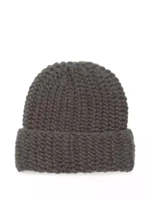 LISKA Arala Chunky-knit Cashmere Beanie Hat - Grey