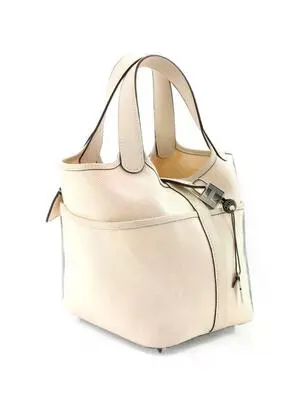 Hermès Cargo Picotin Lock Bag Canvas And Swift Pm Bucket Bag - Neutrals