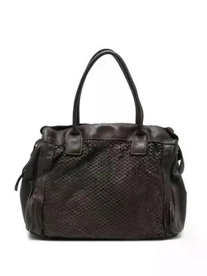 SOMMET Leather Shoulder Bag - Brown