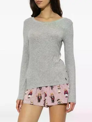 Polo Ralph Lauren Logo-embroidered Long-sleeve Pyjama Top