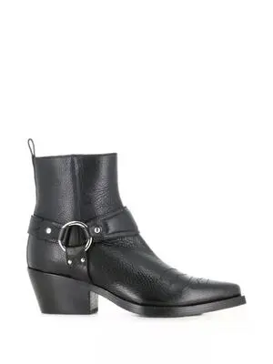 Sartore Parma Harness-detail Western-style Boots - Black