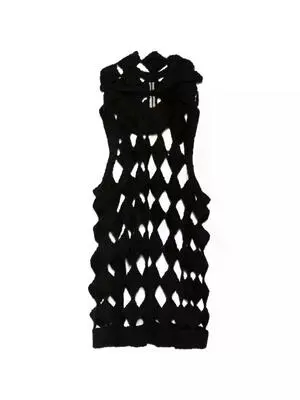 Rick Owens Sarutanya Hooded Tank - Black